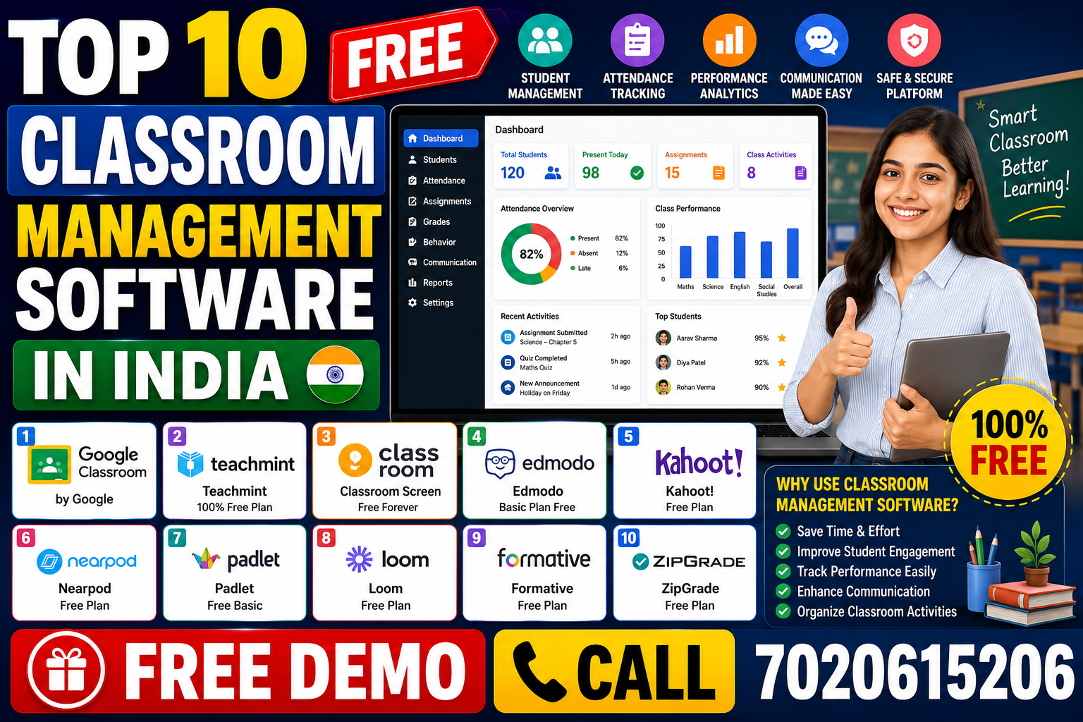 Top 10 Free Classroom Management Software in India